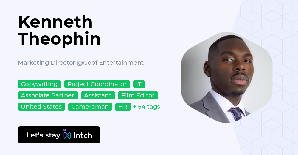 Kenneth Theophin - Marketing Director, Goof Entertainment | Intch
