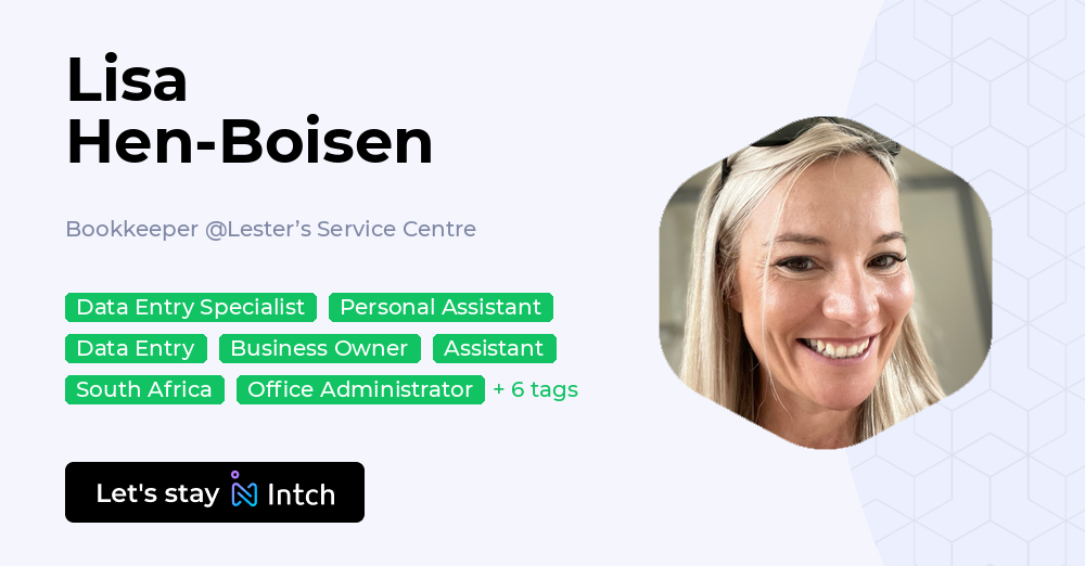 Lisa Hen-Boisen - Bookkeeper, Lester’s Service Centre | Intch