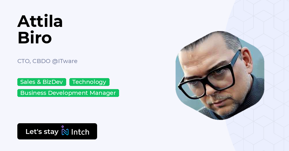 Attila Biro - CTO, CBDO, ITware | Intch