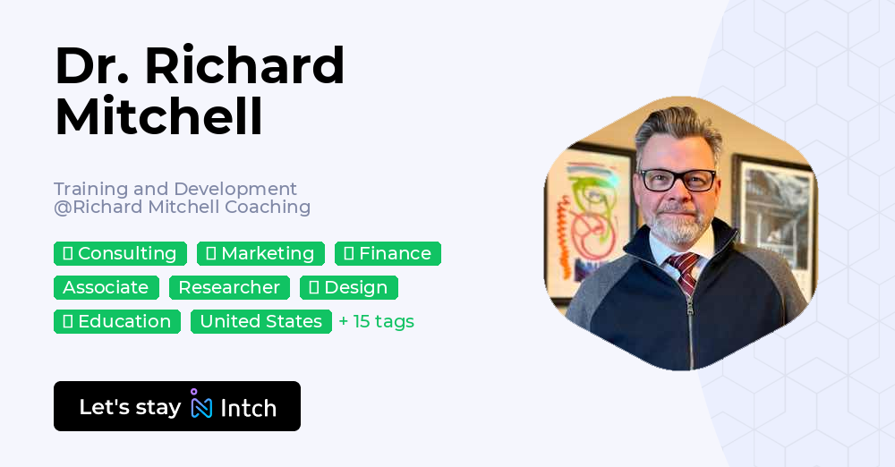 Dr. Richard Mitchell - Training and Development, Richard Mitchell Coaching | Intch