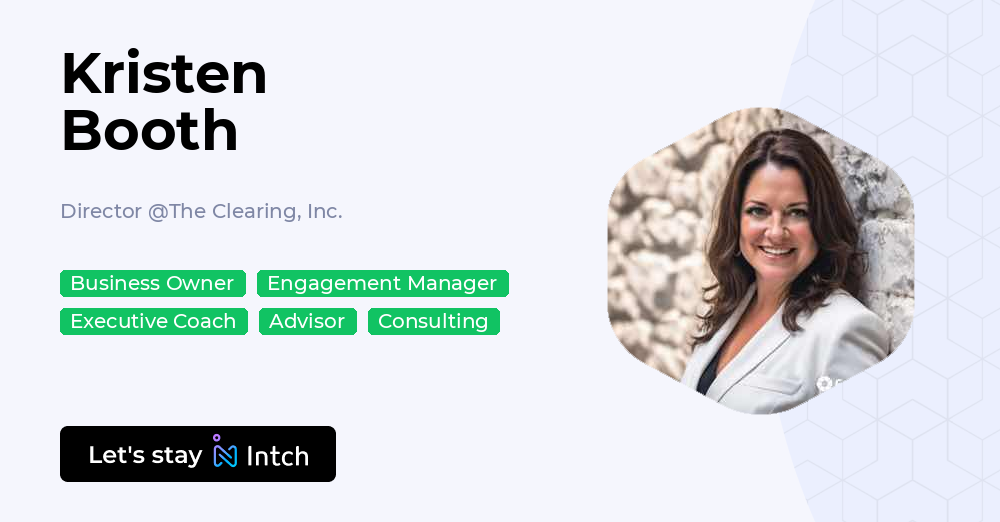 Kristen Booth - Director, The Clearing, Inc. | Intch