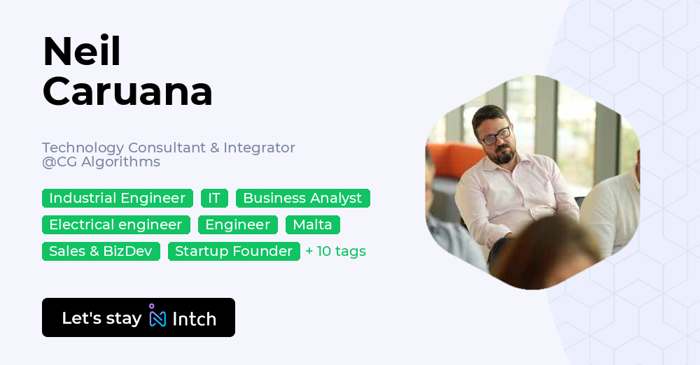 Neil Caruana - Technology Consultant & Integrator, CG Algorithms | Intch