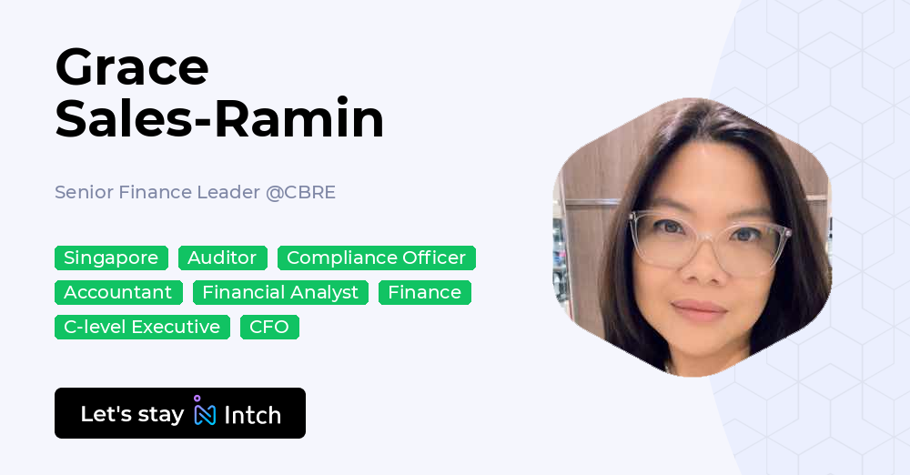 Grace Sales-Ramin - Senior Finance Leader, CBRE | Intch