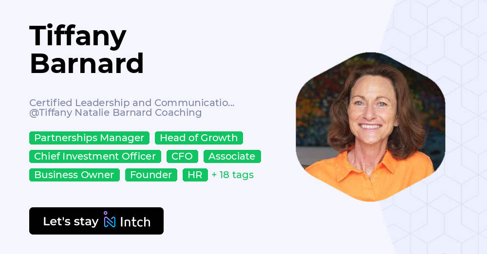 Tiffany Barnard - Certified Leadership and Communications Coach ...