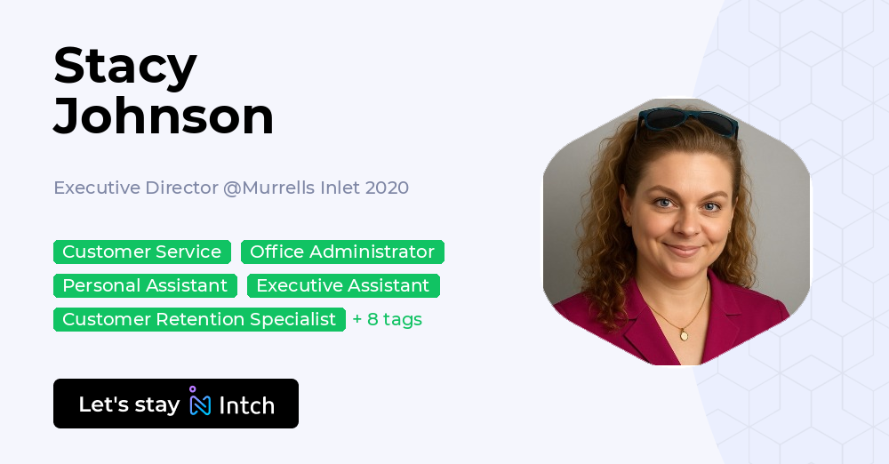 Stacy Johnson - Executive Director, Murrells Inlet 2020 | Intch