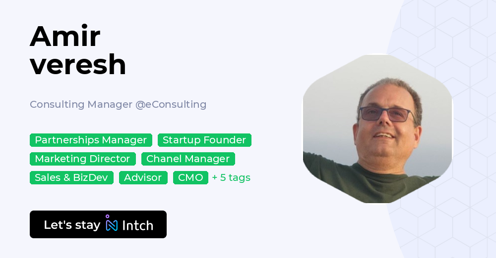 Amir veresh - Consulting Manager, eConsulting | Intch