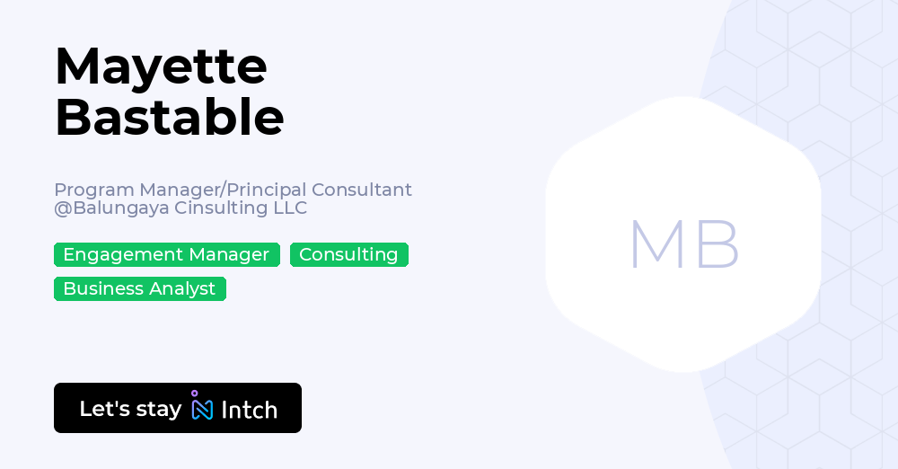 Mayette Bastable - Program Manager/Principal Consultant, Balungaya ...