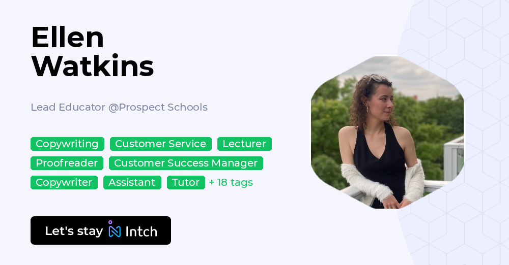 Ellen Watkins - Lead Educator, Prospect Schools | Intch