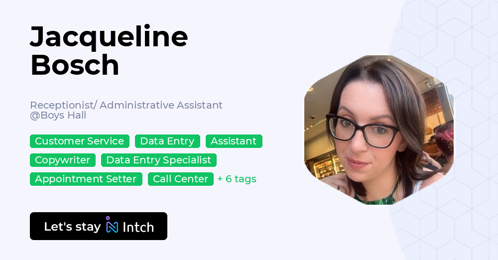 Jacqueline Bosch - Receptionist/ Administrative Assistant, Boys Hall ...