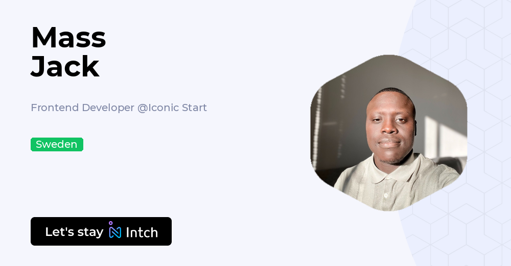 Mass Jack - Frontend Developer, Iconic Start | Intch