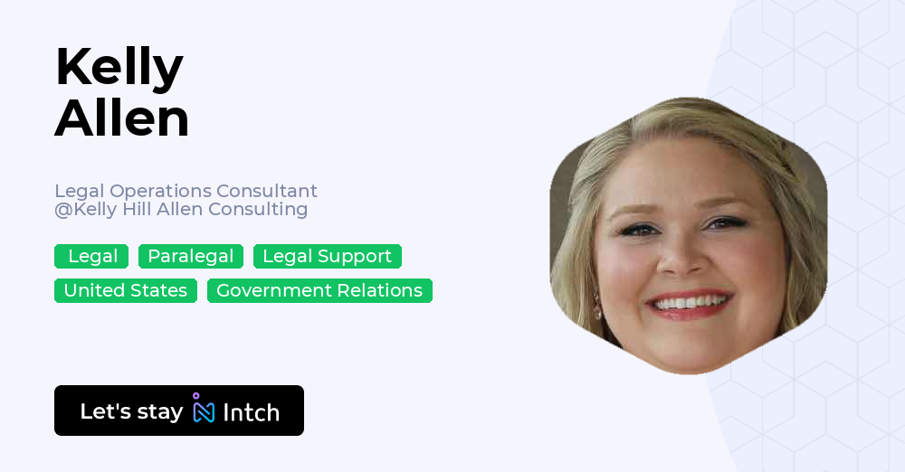 Kelly Allen - Legal Operations Consultant, Kelly Hill Allen Consulting ...