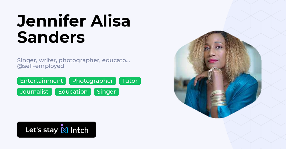 Jennifer Alisa Sanders - Singer, writer, photographer, educator ...