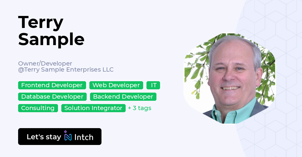 Terry Sample - Owner/Developer, Terry Sample Enterprises LLC | Intch