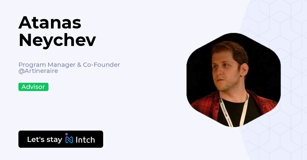 Atanas Neychev - Program Manager & Co-Founder, Artineraire | Intch