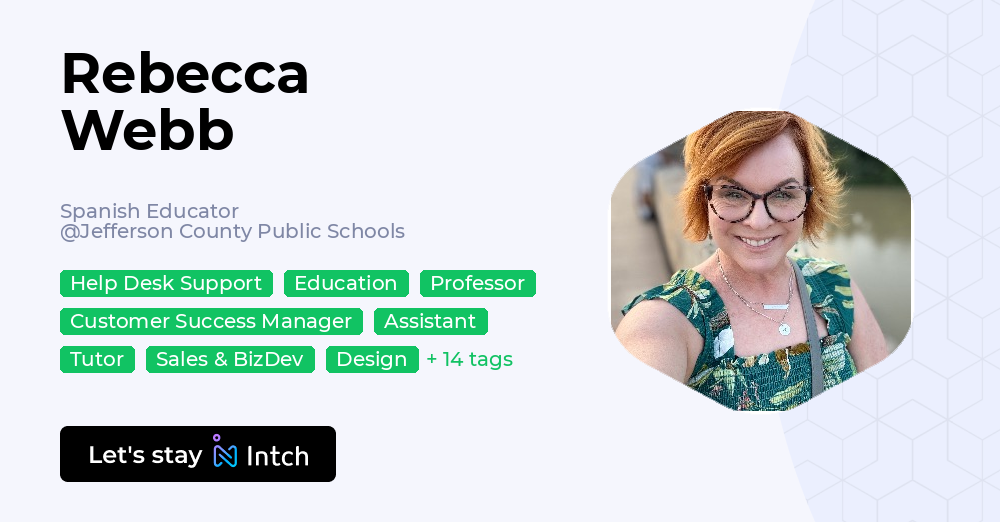 Rebecca Webb - Spanish Educator, Jefferson County Public Schools | Intch