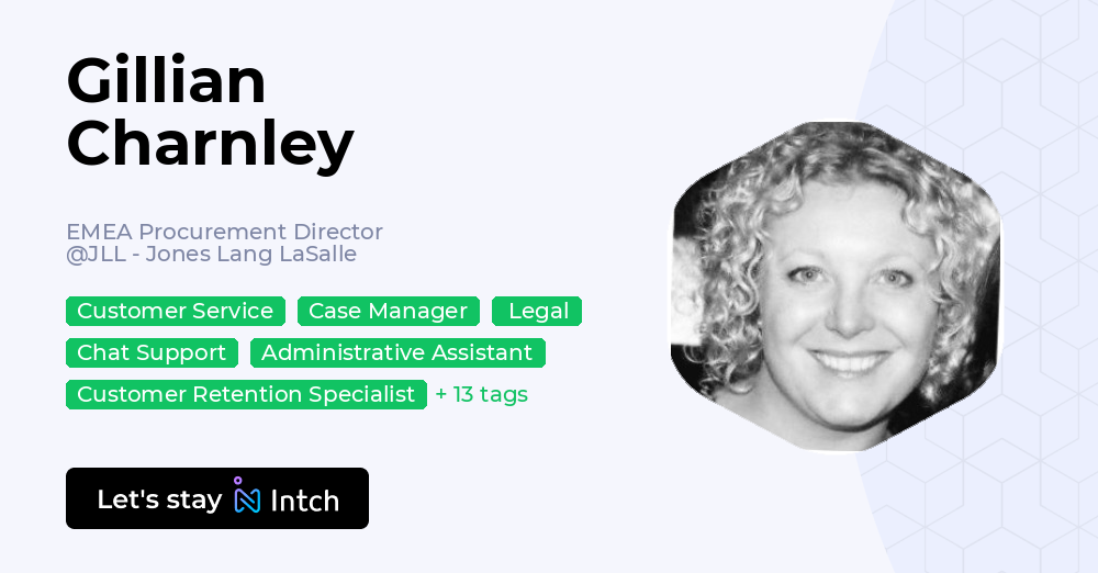 Gillian Charnley - EMEA Procurement Director, JLL - Jones Lang LaSalle ...