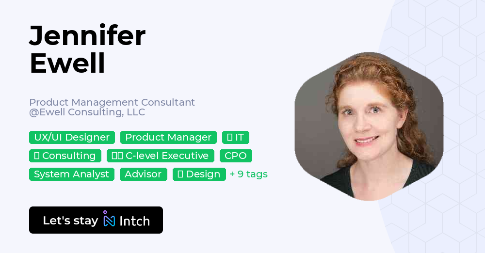 Jennifer Ewell - Product Management Consultant, Ewell Consulting, LLC ...