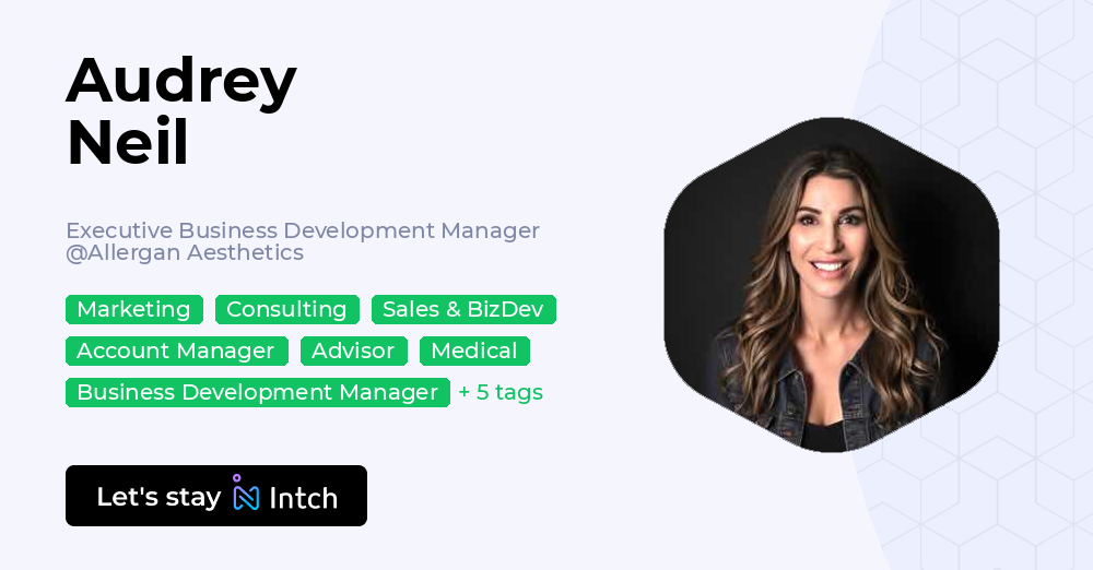 Audrey Neil - Executive Business Development Manager, Allergan ...