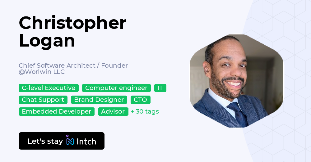 Christopher Logan - Chief Software Architect / Founder, Worlwin LLC | Intch