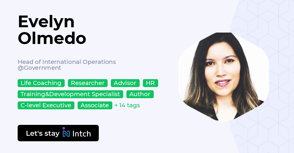 Evelyn Olmedo - Head of International Operations, Government | Intch