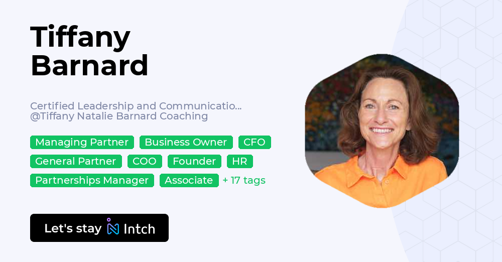 Tiffany Barnard - Certified Leadership and Communications Coach ...