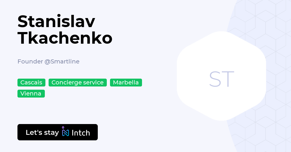 Stanislav Tkachenko - Founder, Smartline | Intch