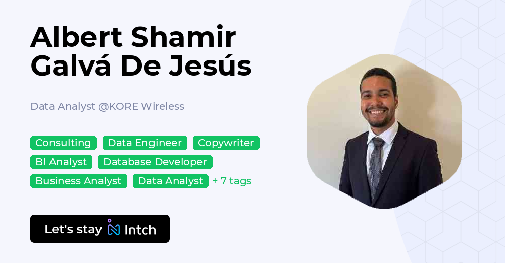 Albert Shamir Galvá De Jesús - Data Analyst, KORE Wireless | Intch