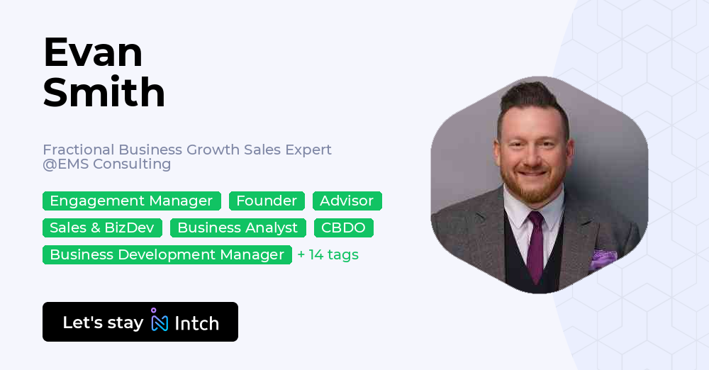 Evan Smith - Fractional Business Growth Sales Expert, EMS Consulting ...