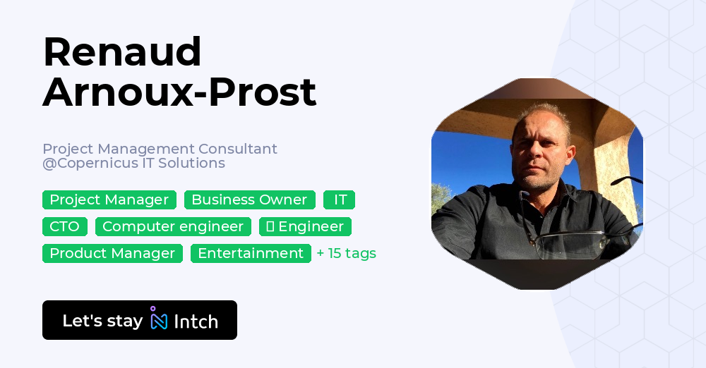 Renaud Arnoux-Prost - Project Management Consultant, Copernicus IT ...