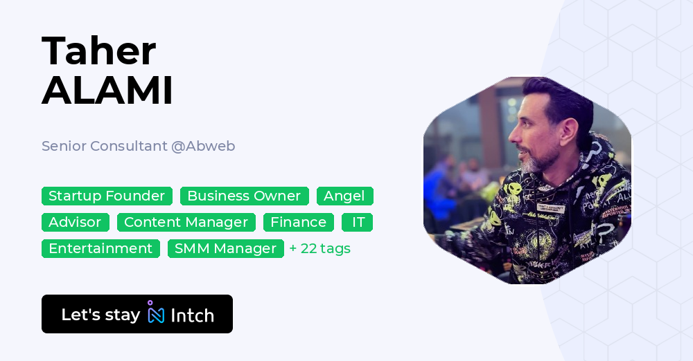 Taher ALAMI - Senior Consultant, Abweb | Intch