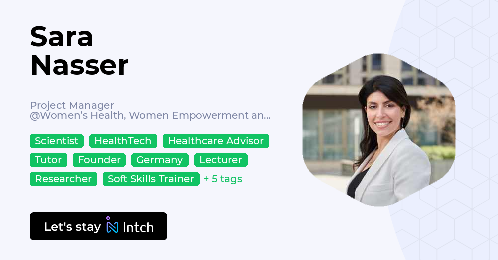 Sara Nasser - Project Manager, Women’s Health, Women Empowerment and ...