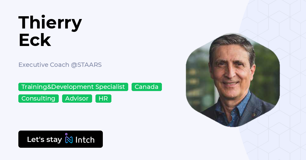 Thierry Eck - Executive Coach, STAARS | Intch