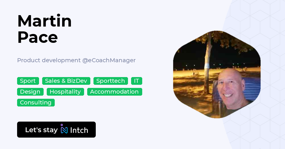 Martin Pace - Product development, eCoachManager | Intch