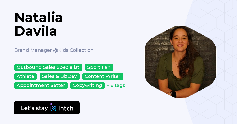 Natalia Davila - Brand Manager, Kids Collection | Intch