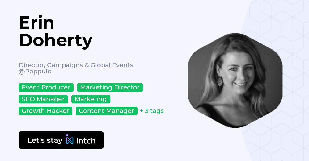 Erin Doherty - Director, Campaigns & Global Events, Poppulo | Intch