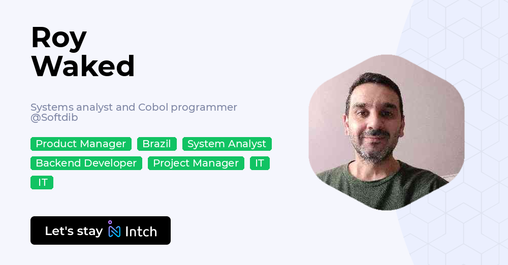 Roy Waked - Systems analyst and Cobol programmer, Softdib | Intch
