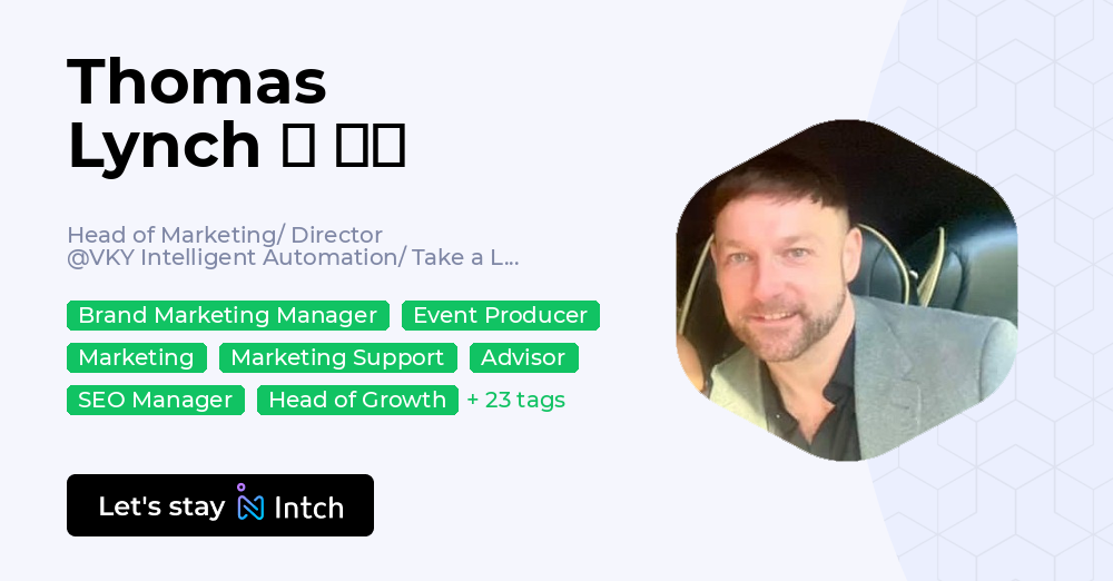 Thomas Lynch 🏴󠁧󠁢󠁳󠁣󠁴󠁿 🏳️‍🌈 - Head of Marketing/ Director, VKY ...