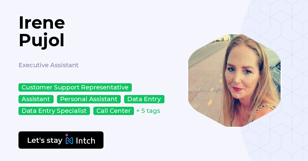 Irene Pujol - Executive Assistant, | Intch