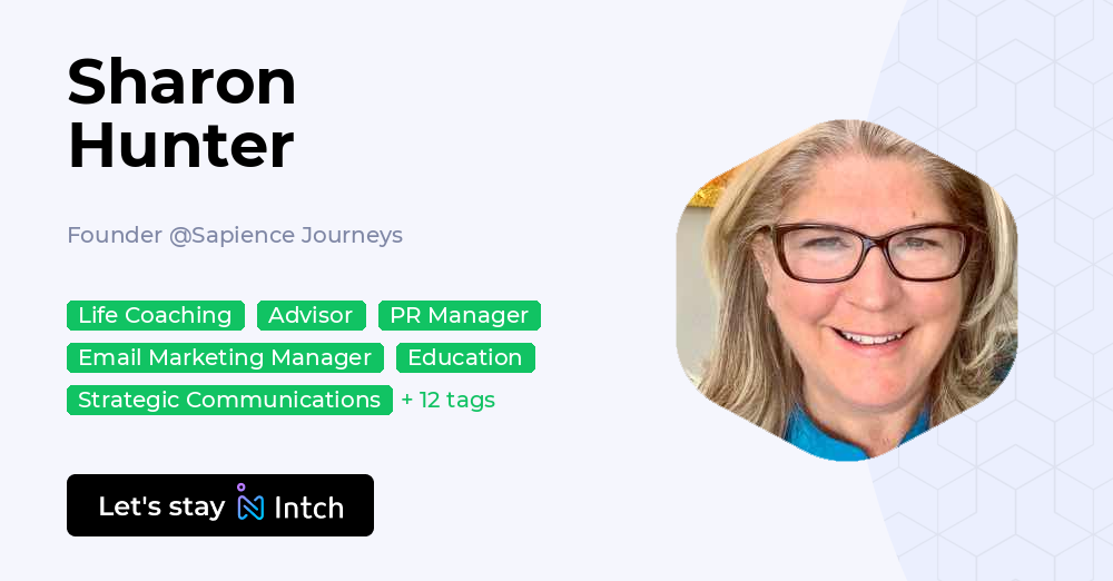 Sharon Hunter - Founder, Sapience Journeys | Intch
