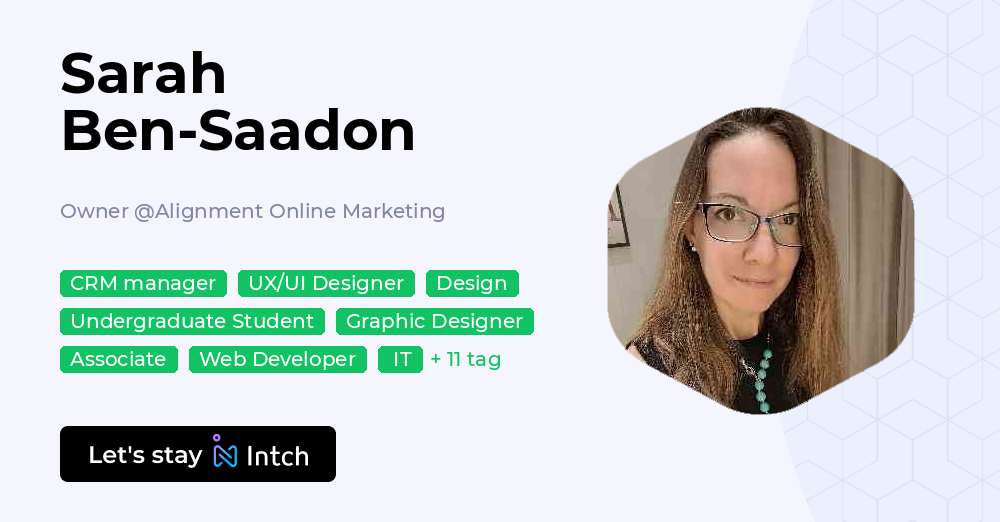 Sarah Ben-Saadon - Owner, Alignment Online Marketing | Intch