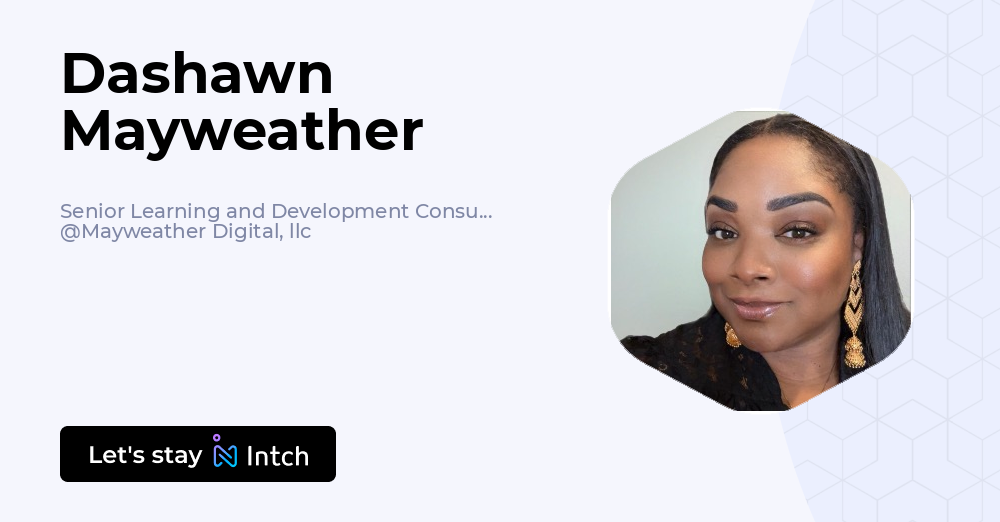 Dashawn Mayweather - Senior Learning and Development Consultant ...