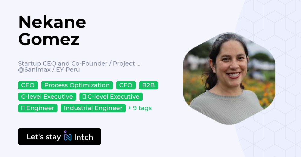 Nekane Gomez - Startup CEO and Co-Founder / Project Manager & Business ...