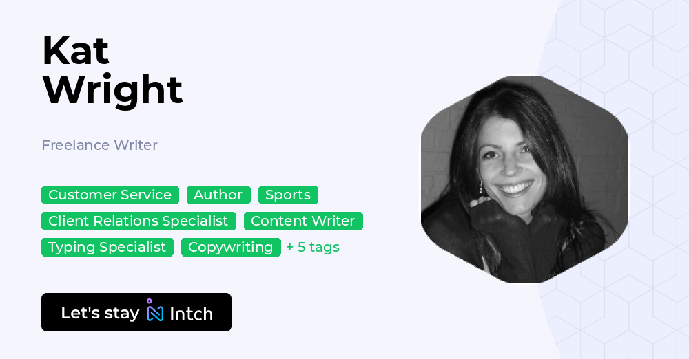 Kat Wright - Freelance Writer, | Intch