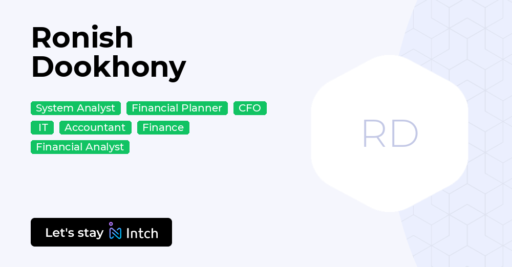 Ronish Dookhony - | Intch