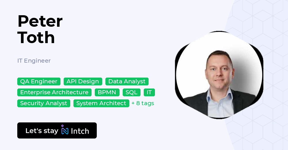 Peter Toth - IT Engineer, | Intch