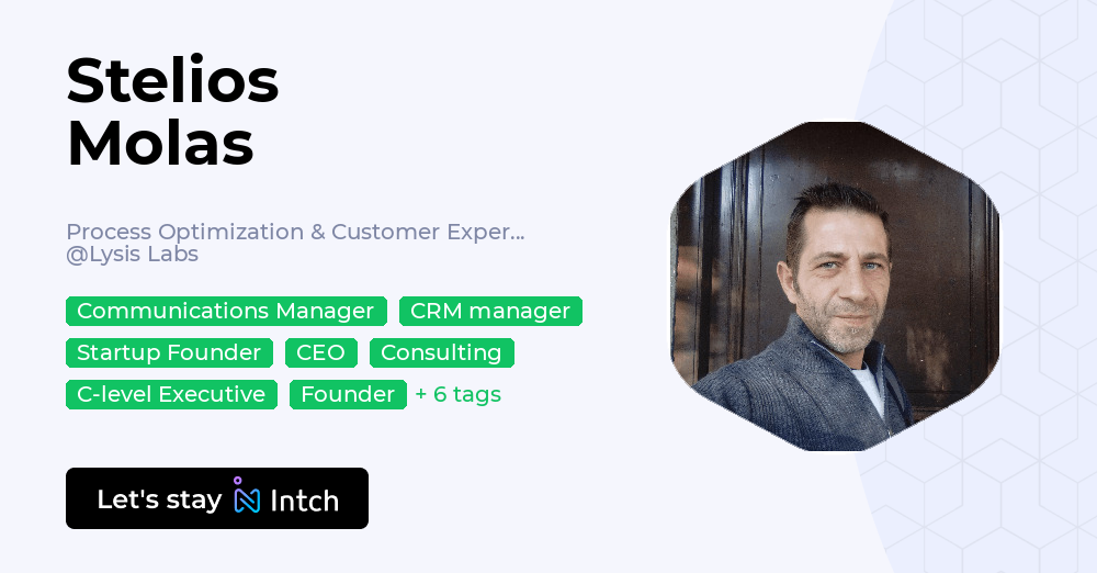Stelios Molas - Process Optimization & Customer Experience Manager ...