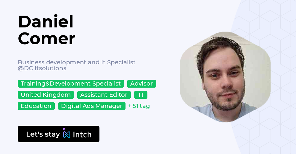 Daniel Comer - Business development and It Specialist, DC Itsolutions ...