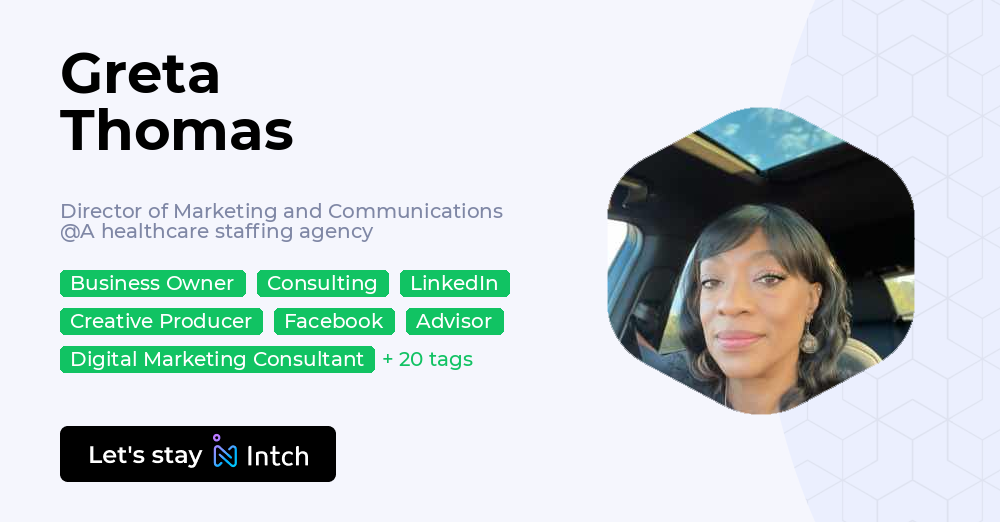Greta Thomas - Director of Marketing and Communications, A healthcare ...