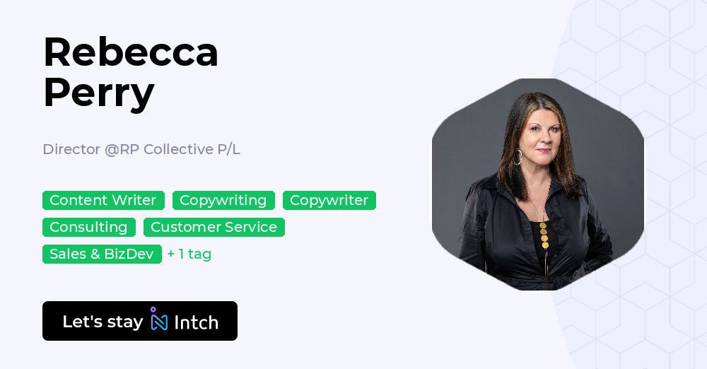 Rebecca Perry - Director, RP Collective P/L | Intch