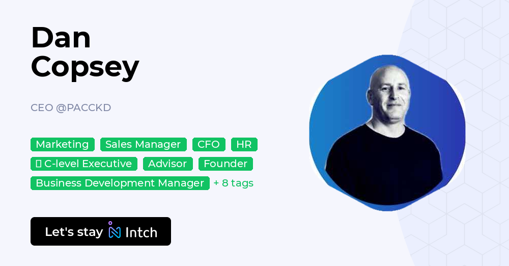 Dan Copsey - CEO, PACCKD | Intch